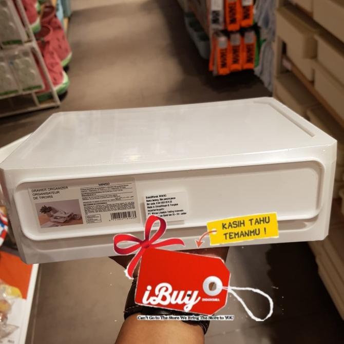 Jual Miniso Drawer Organizer 26 x 19 x 8cm Laci Penyimpanan Make Up ...
