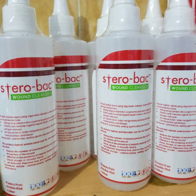 Jual Sterobac 200ml wound cleanser Indonesia|Shopee Indonesia