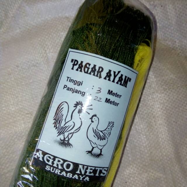 Jual Jaring ayam serbaguna 3m x 22m 3inch, jaring pagar ayam, jaring ...