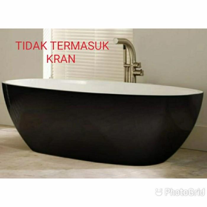 Jual Bath Bathtub Standing Marble Ovalio 160 Hitam Series | Shopee ...
