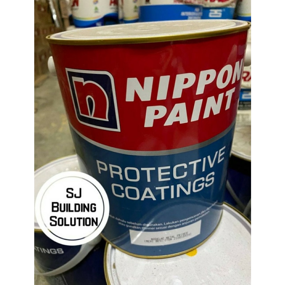 Jual Cat Meni Besi Merah Abu Grey 270 260 Nippon Bodelac Metal Primer 5 kg | Shopee Indonesia