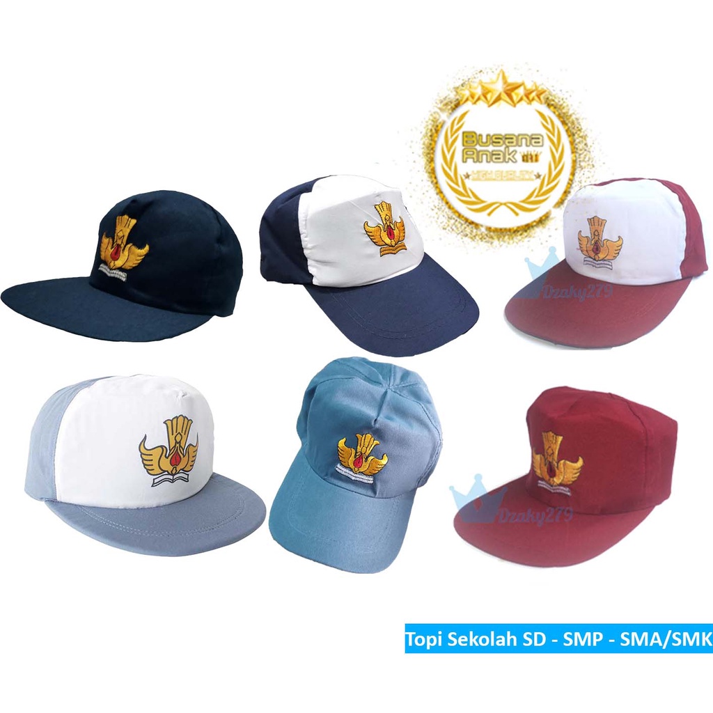 Jual Topi Sekolah SD SMP SMA SMK Topi Seragam Sekolah | Shopee Indonesia