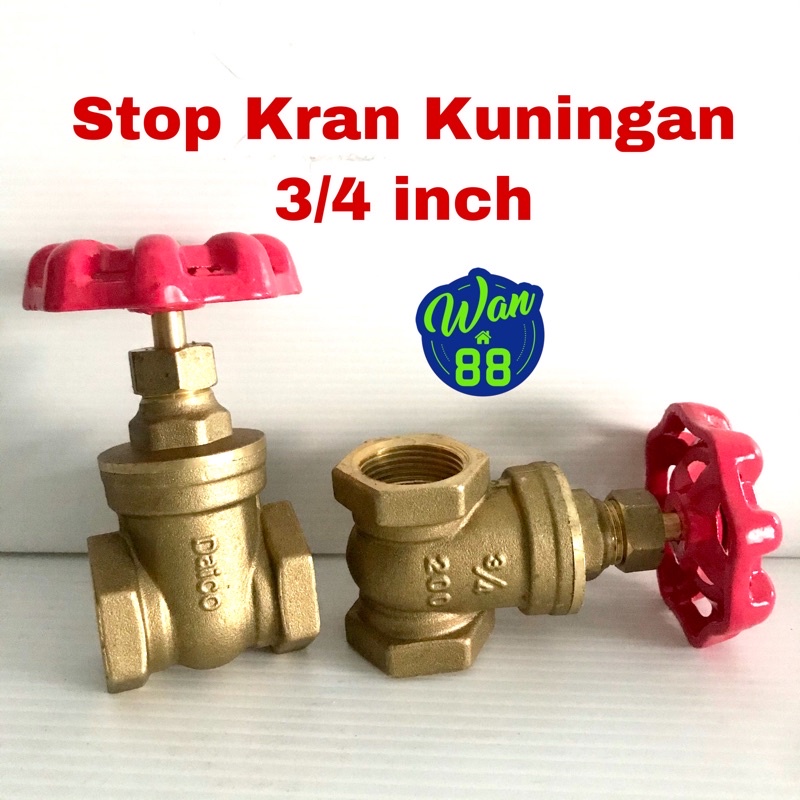 Jual Gate valve/ stop kran 3/4 Jual Gate valve/ stop kran 3/4