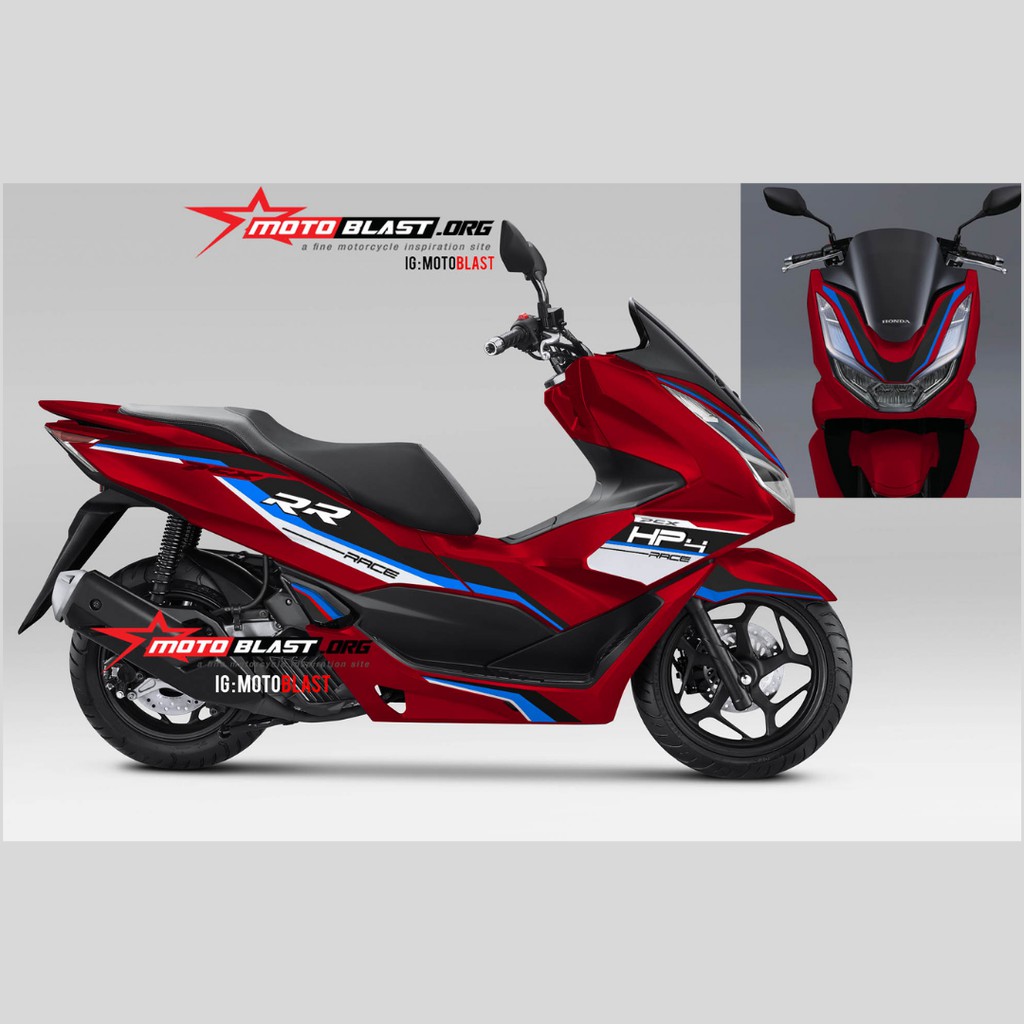 Jual Decal Stiker PCX 160 HP4 Race Red Non Full Auto Cut - Tinggal ...