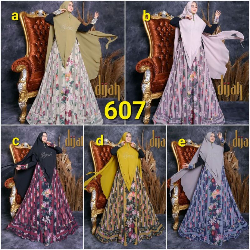 Jual DIJAH 607 Syari etnik vintage cantik by Dijah original | Shopee ...
