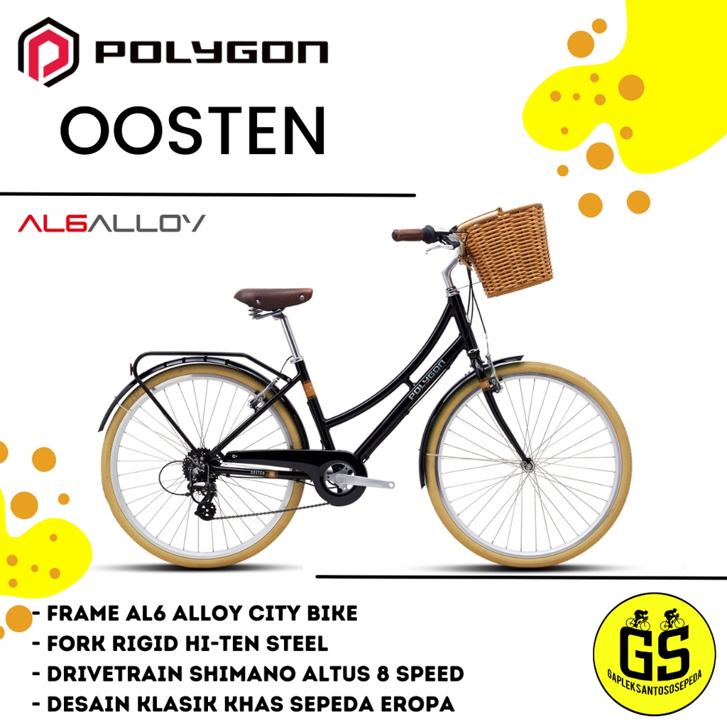 Jual Sepeda Polygon Sierra Oosten 26 Inch Sepeda Keranjang Rotan ...