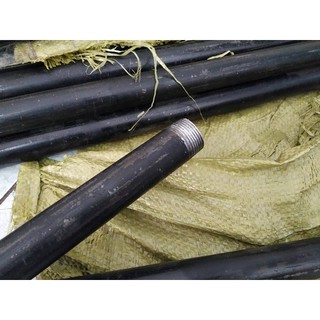 Jual Limited Edition pipa besi 120cm ulir 1 ujung untuk pipe clamp ...