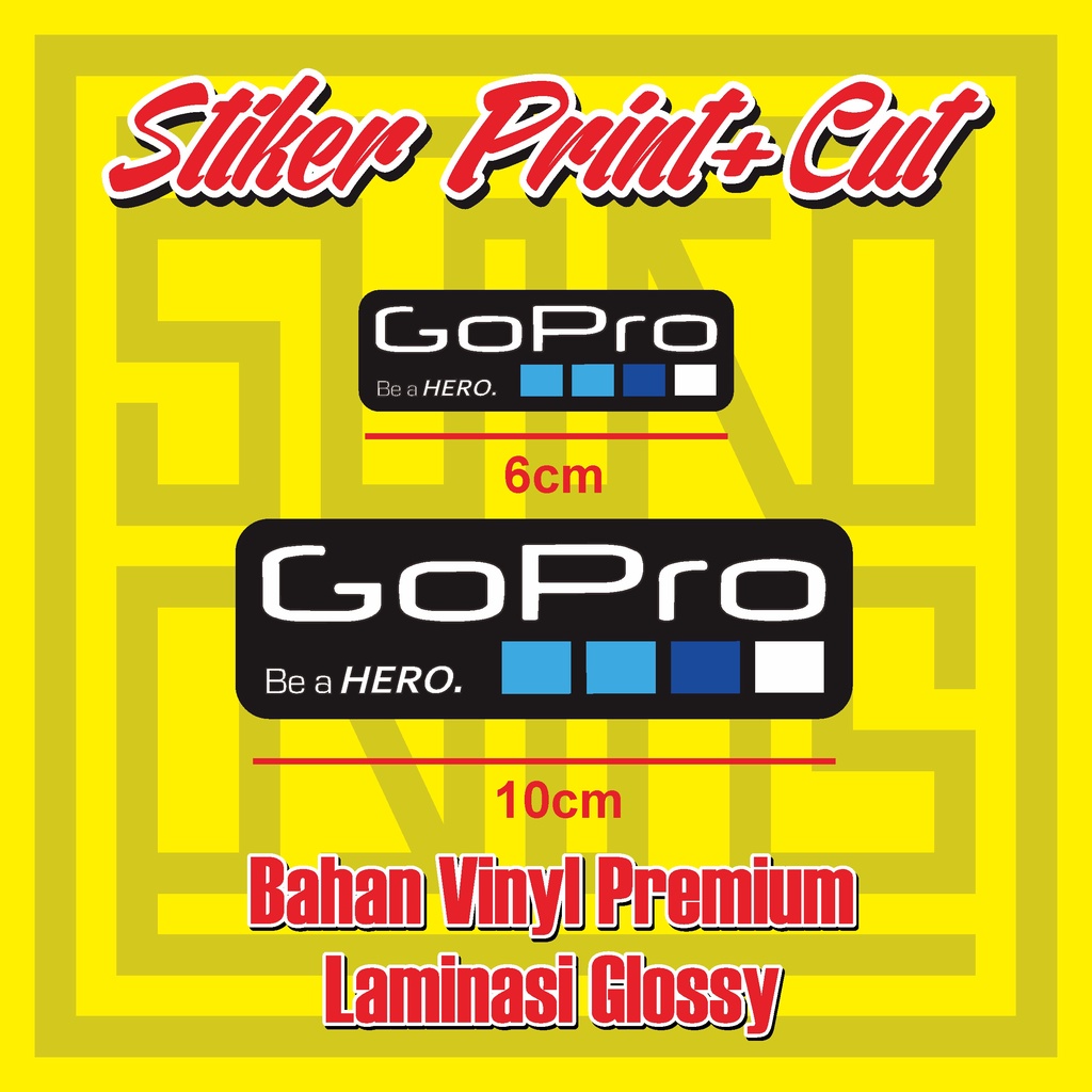 Jual STIKER GOPRO PRINT+CUT / STIKER VARIASI / STIKER HELM(TERMURAH ...