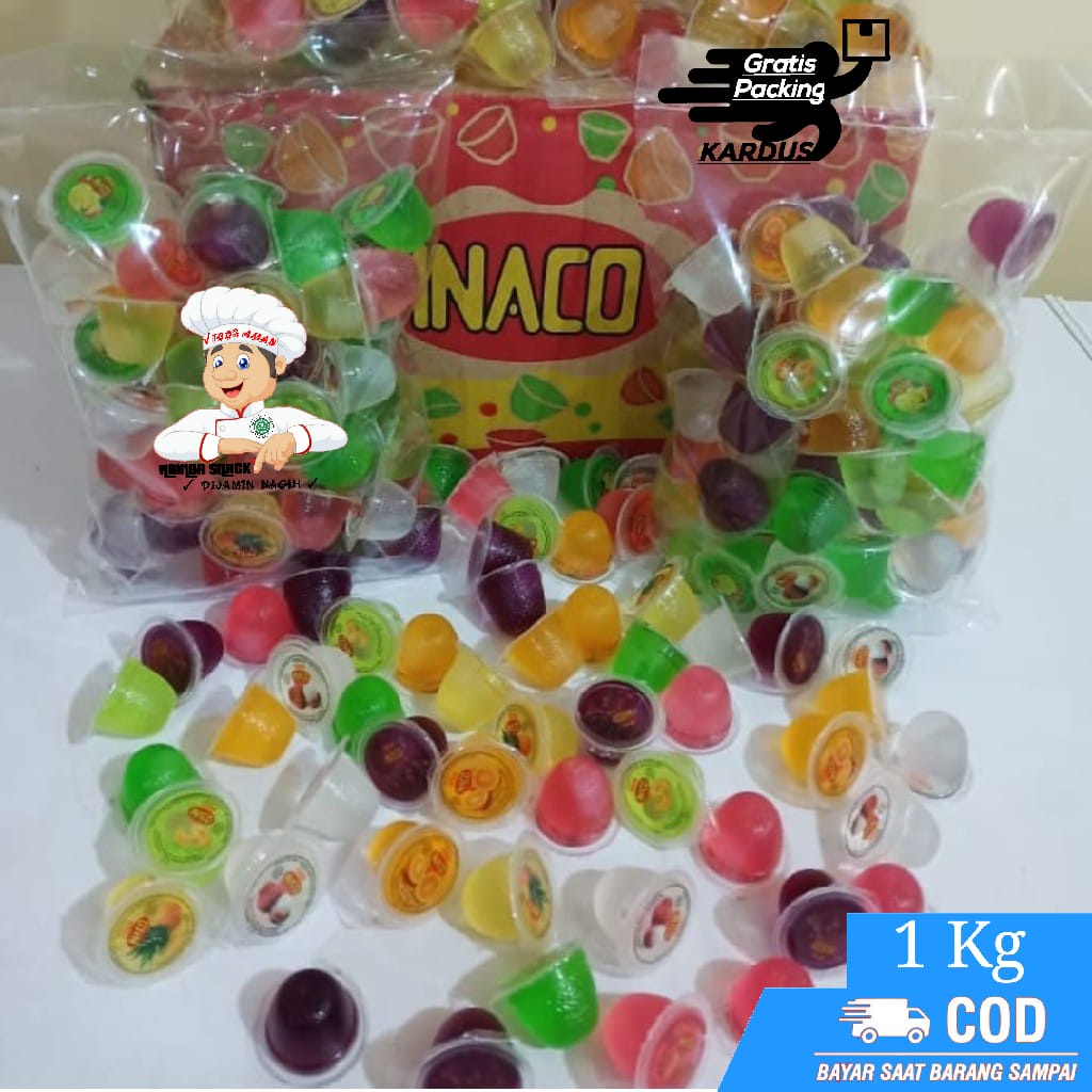 Jual [1Kg] Ager Mini Inaco / Inaco Jelly Mini Rasa Buah-Buahan Segar ...