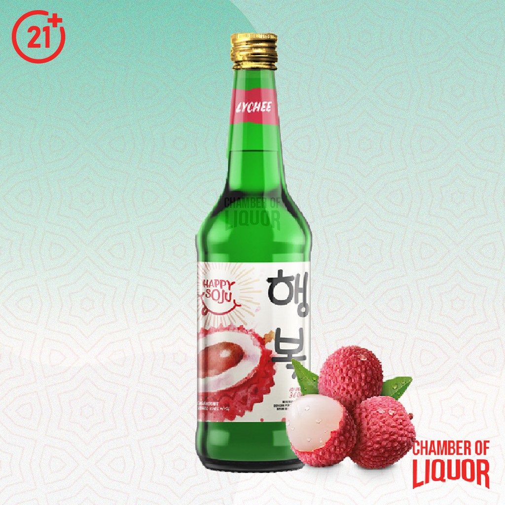 Jual Happy Soju Lychee / Leci 360ml Indonesia|Shopee Indonesia