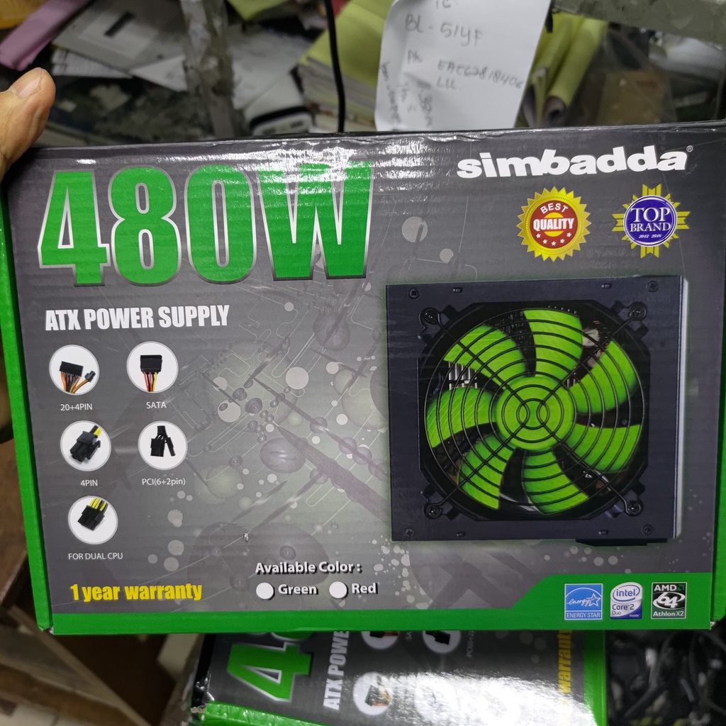 Jual PSU Simbadda 480 Watt Box Power Supply 480W | Shopee Indonesia