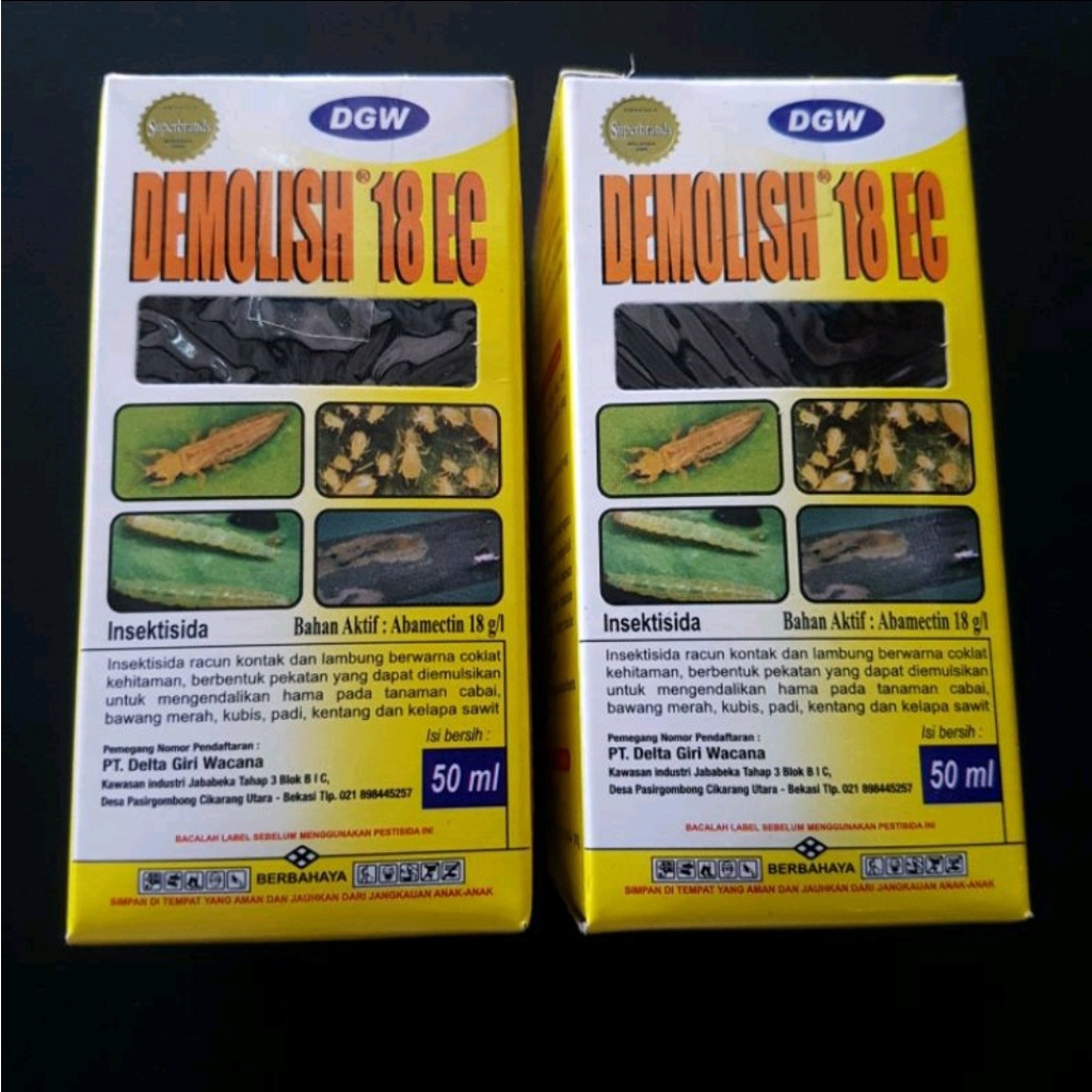 Jual Demolish demolis 18 EC 50ml Insektisida bahan aktif Abamectin ...