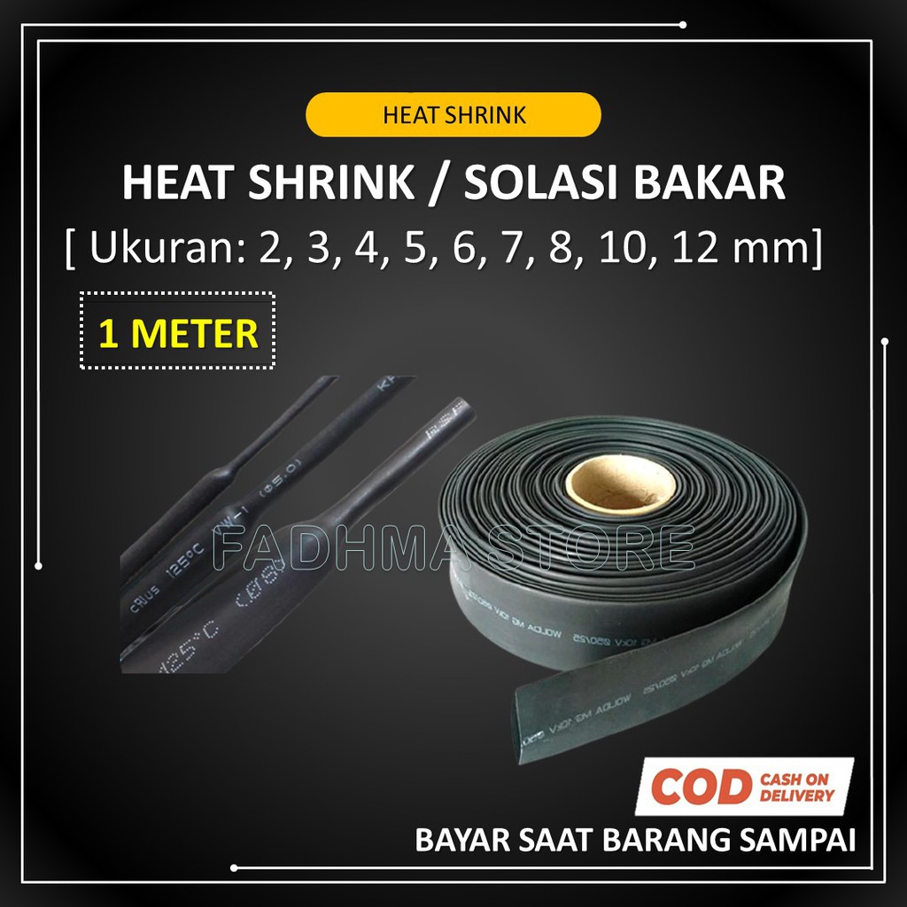 Jual Solasi Bakar Isolasi Bakar Selongsong Selang Heat Shrink Tube ...