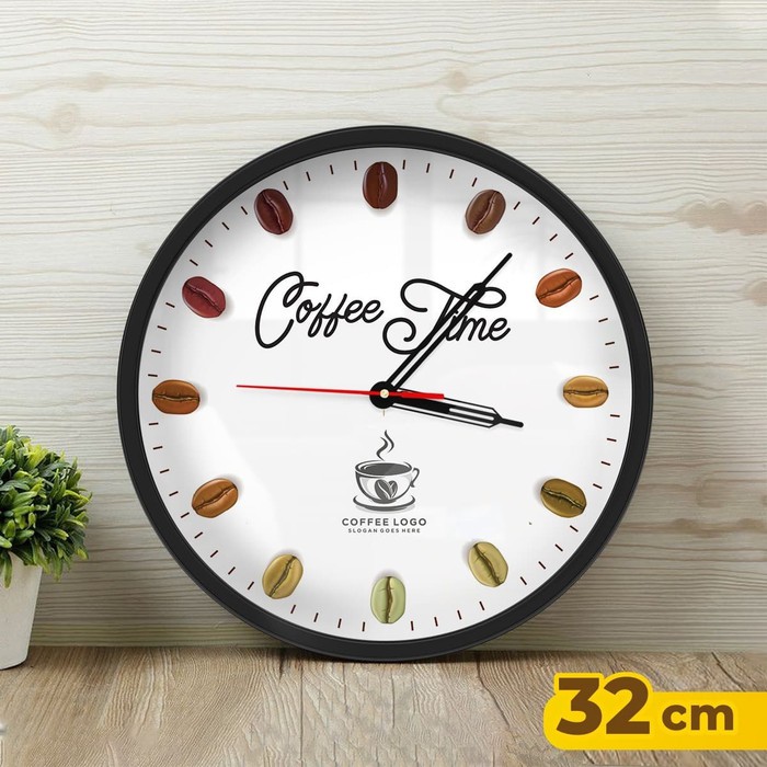 Jual Jam Dinding Cafe 32cm Japan ICGaransi 1 Tahun | Shopee Indonesia