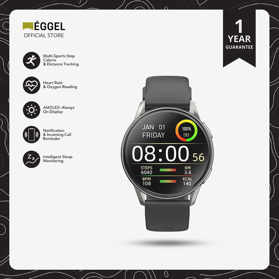 Jual Smartwatch EGGEL TEMPO 3 PRO HD Amoled | Shopee Indonesia