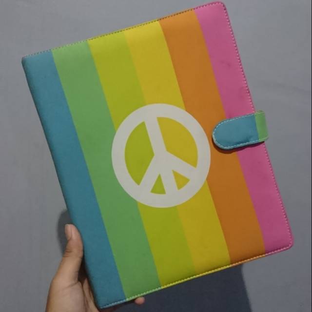 Jual Limited! Binder Rainbow Peace/Binder B5/Binder Kuliah/Binder ...