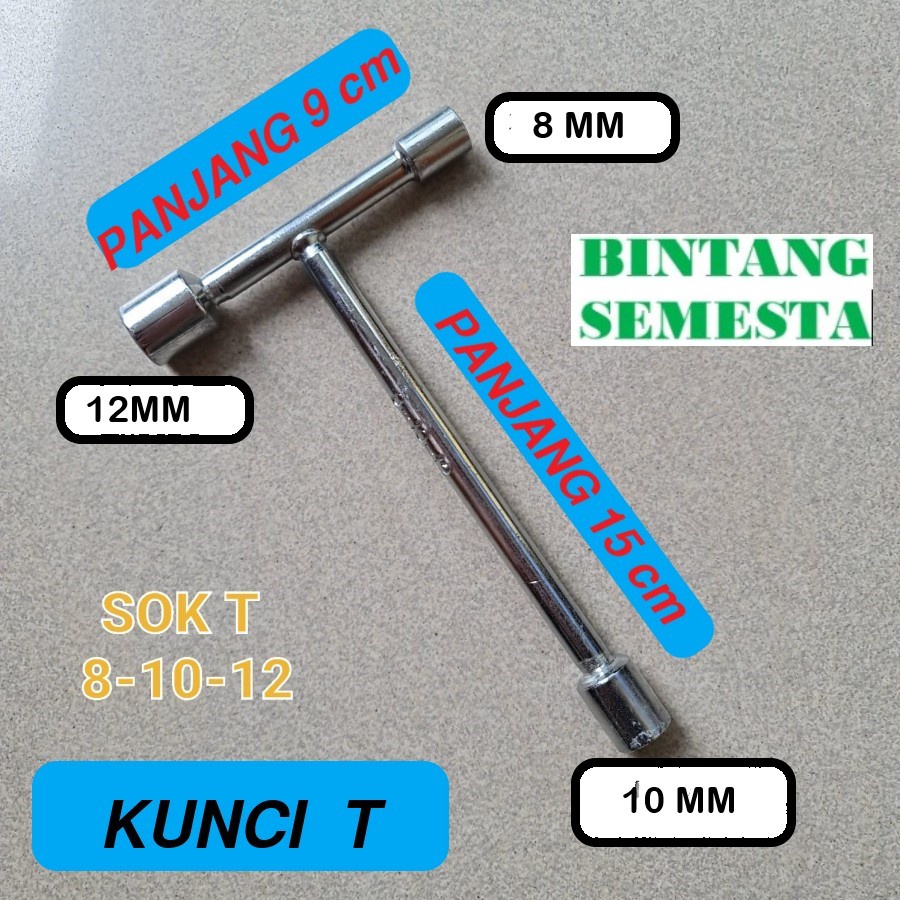 Jual KUNCI SHOCK T KOMBINASI SOCK T 8MM 10MM 12MM Indonesia|Shopee ...