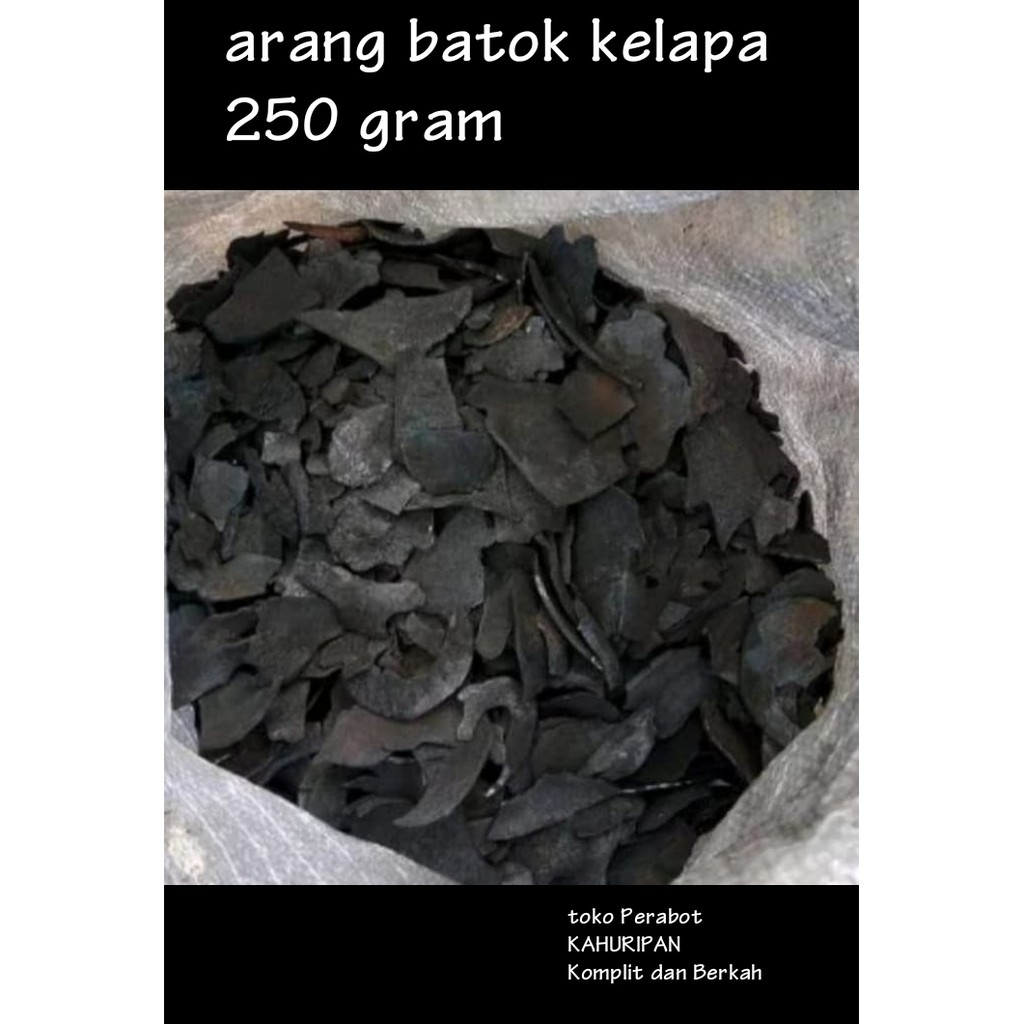 Jual ARANG BATOK KELAPA 250 GRAM | Shopee Indonesia