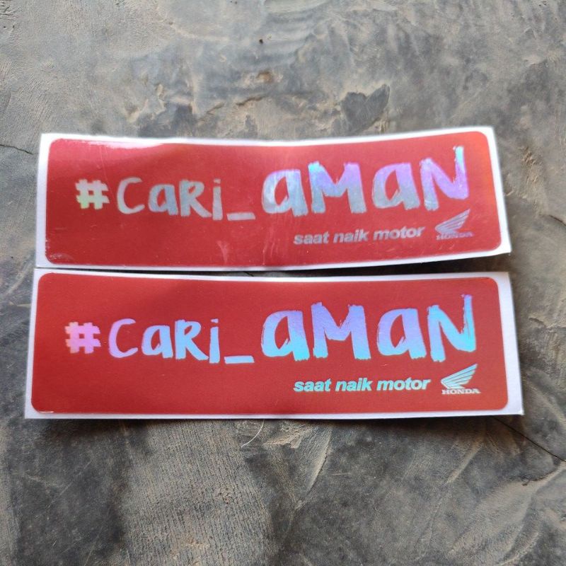 Jual STICKER CARI AMAN SAAT NAIK MOTOR HONDA PRINCUTT | Shopee Indonesia
