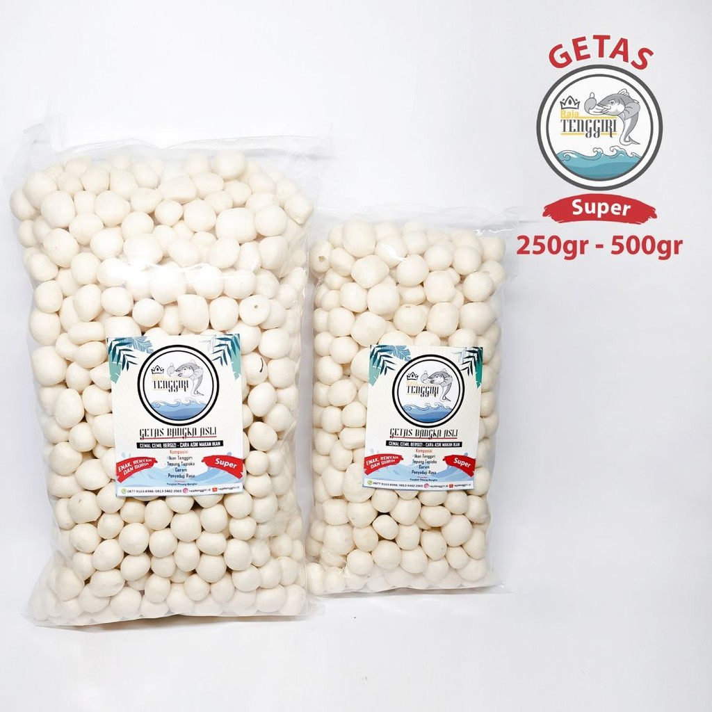 Jual Getas super 250gr/ Getas ikan tenggiri/ kerupuk/keripik/kemplang ...