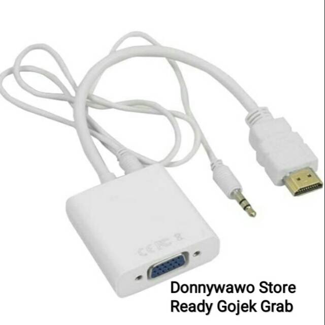Jual Converter HDMI VGA Kabel Audio HDMI To VGA Proyektor Notebook Laptop | Shopee Indonesia