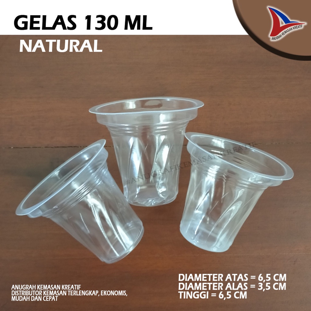 Jual GELAS AQUA TC 130ML NAT ISI 50 PCS | Shopee Indonesia