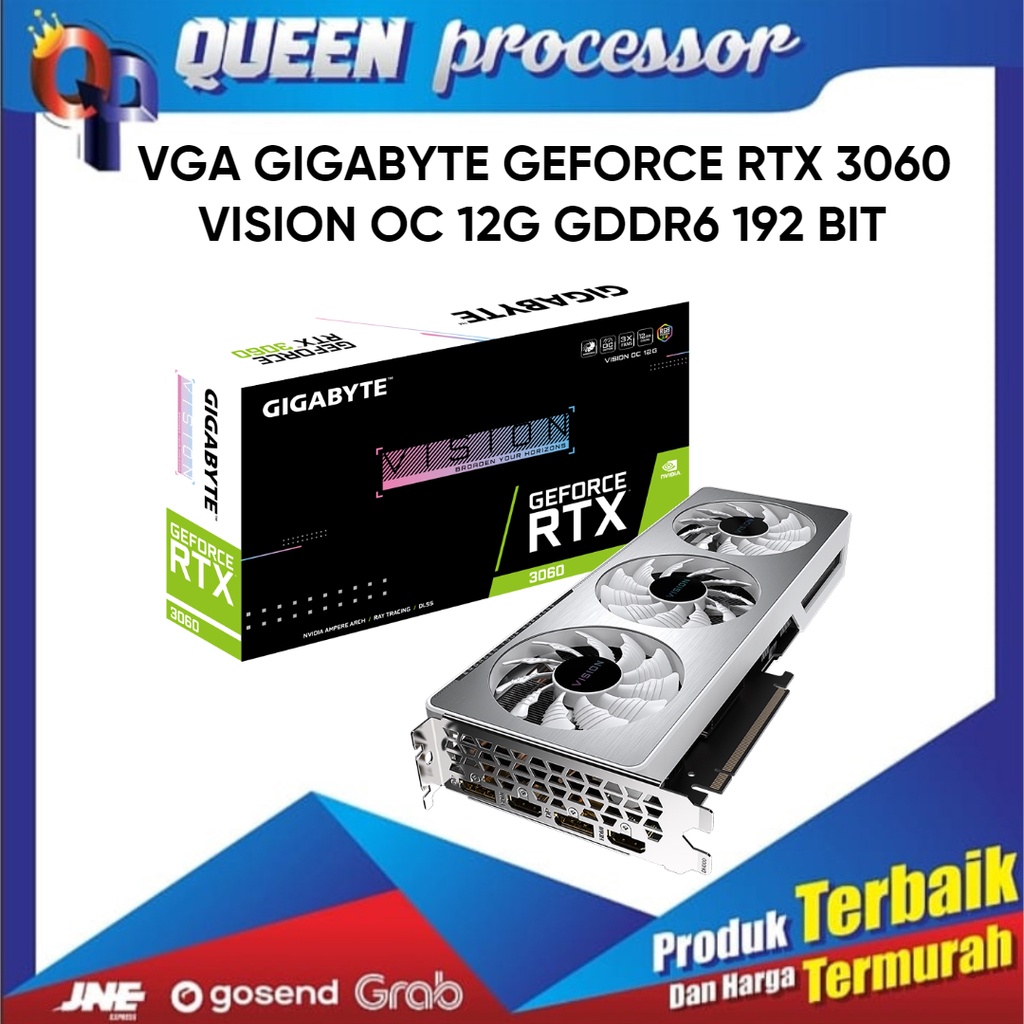 Jual GIGABYTE GEFORCE RTX 3060 VISION OC 12G GDDR6 192 BIT RTX3060 ...