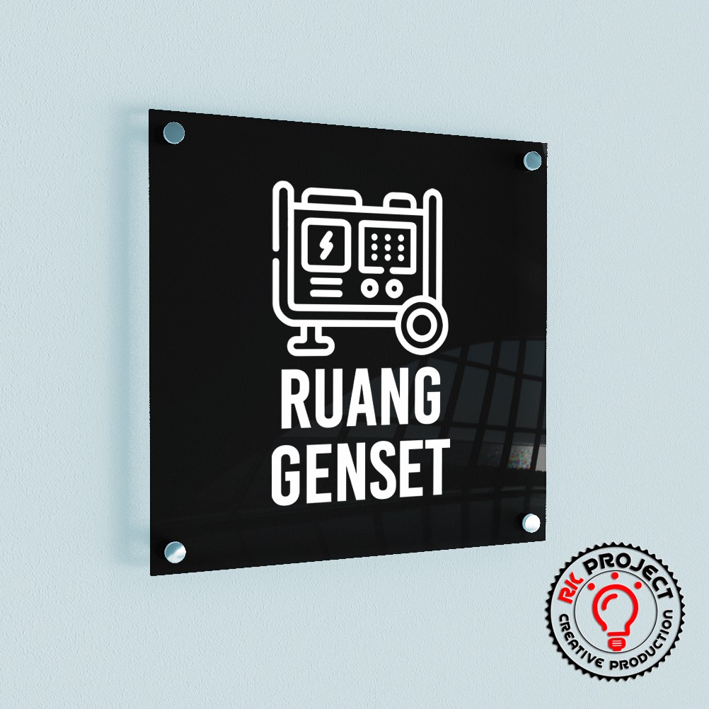 Jual RUANG GENSET SIGN BOARD AKRILIK ACRYLIC Indonesia|Shopee Indonesia