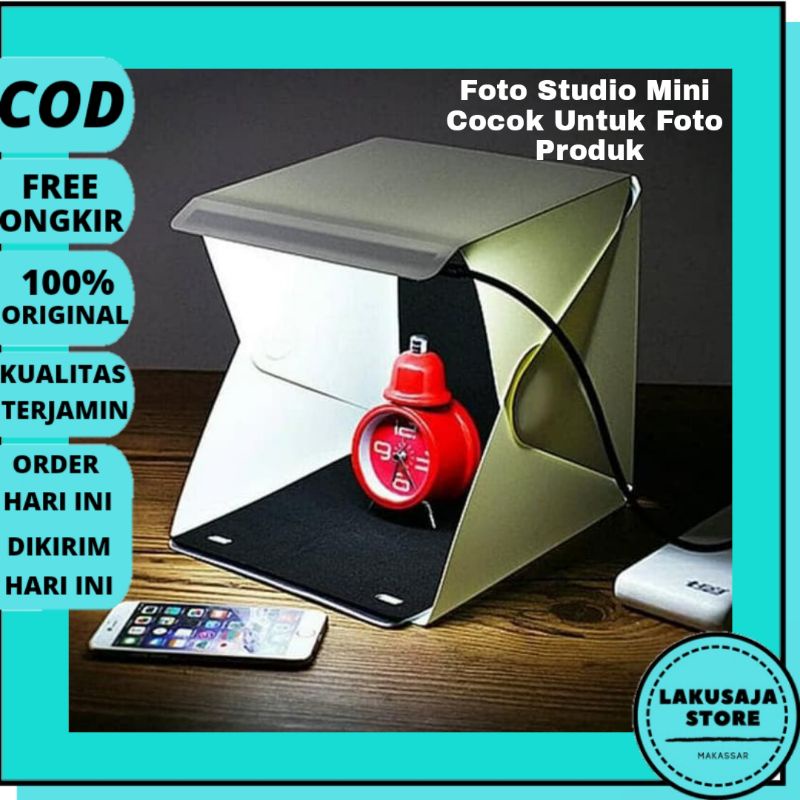 Jual Photo Studio Mini Box PHOTOBOX LED Portable Lampu Kotak Lipat Mini ...