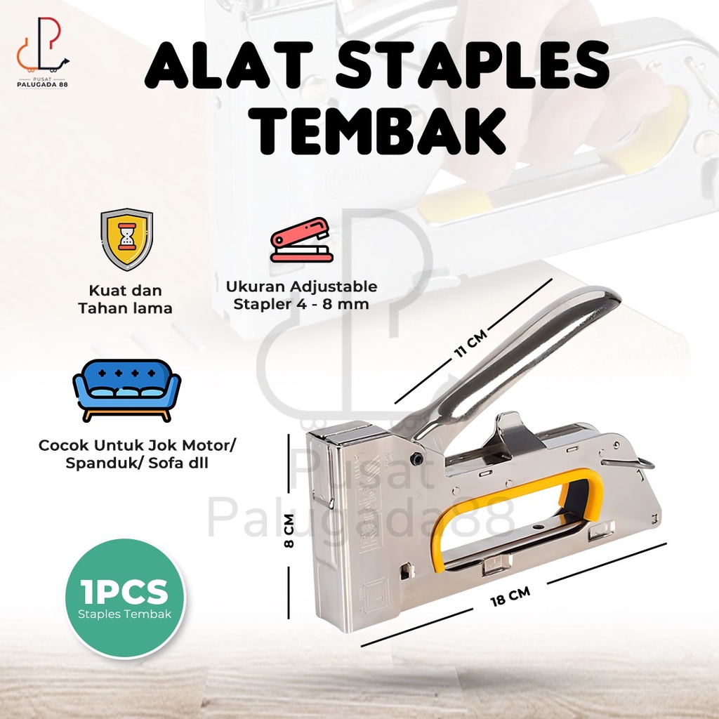 Jual Alat Staples Tembak Stapler Tembak Guntacker Kayu Jok Kulit Motor ...
