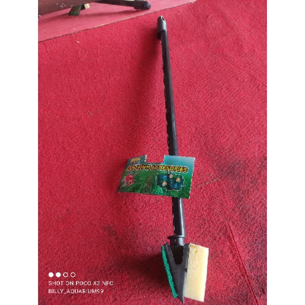 Jual SCRAPER PEMBERSIH KACA AQUARIUM busa spon gosokan skiper scaper ...