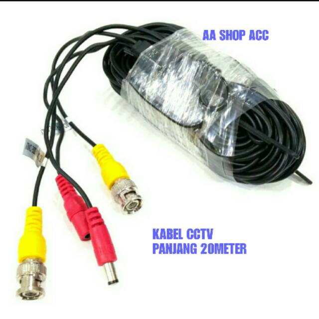 Jual Kabel CCTV Sudah Jadi 20 Meter Lengkap Konektor Tinggal Colok ...