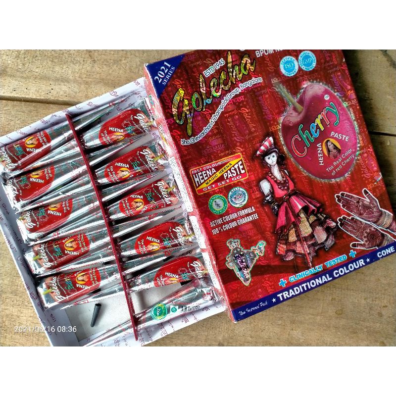 Jual Henna golecha cherry | Shopee Indonesia