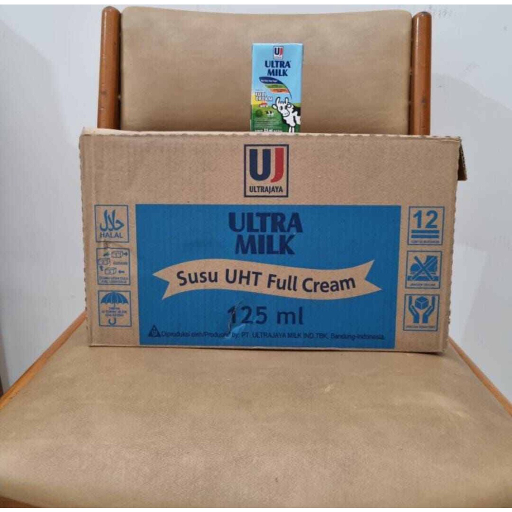 Jual Susu Ultra UHT Full Cream 125 ML( 1 Dus) | Shopee Indonesia