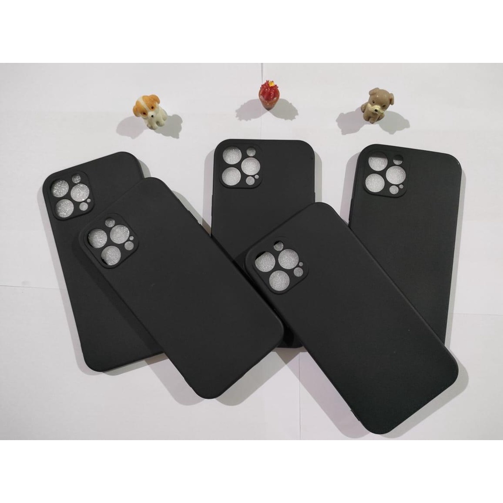 Jual IPHONE 11 11 PRO 11 PRO MAX SOFT CASE MACARON SLIM BLACK EDITION ...