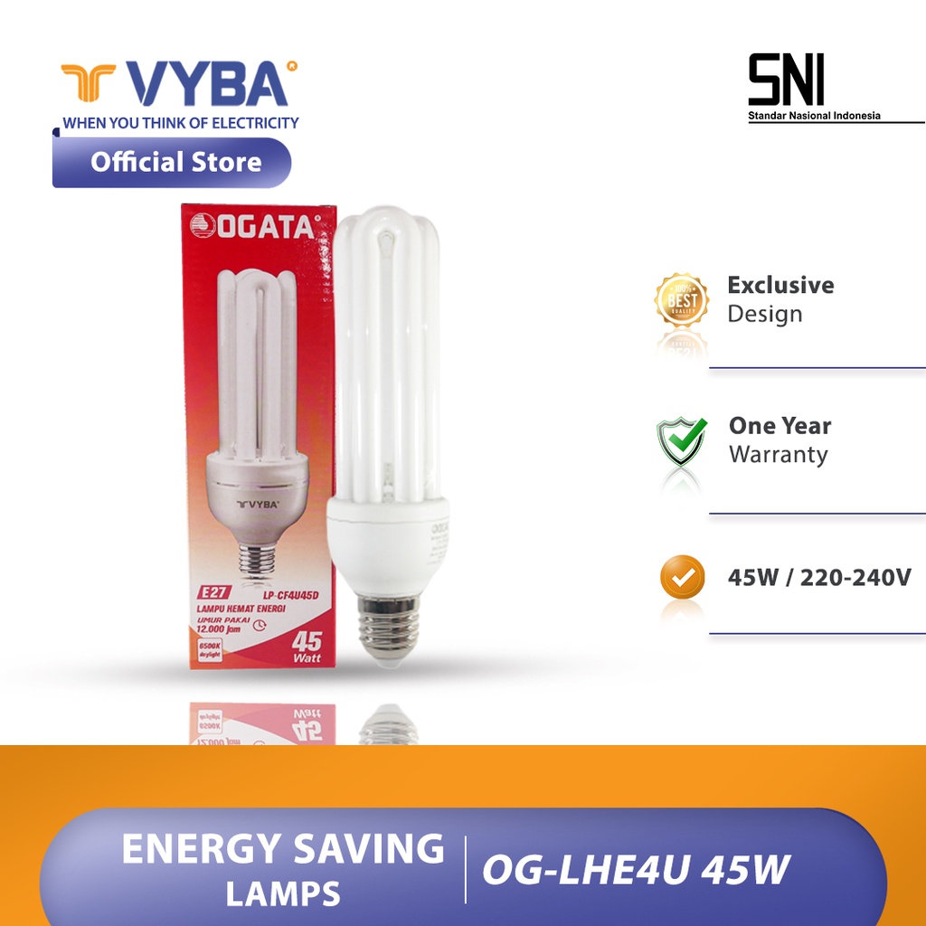 Jual Lampu Hemat Energi 45W / Lampu LHE 45 Watt PLC 4U OGATA | Shopee ... Jual Lampu Hemat Energi 45W / Lampu LHE 45 Watt PLC 4U OGATA | Shopee ...