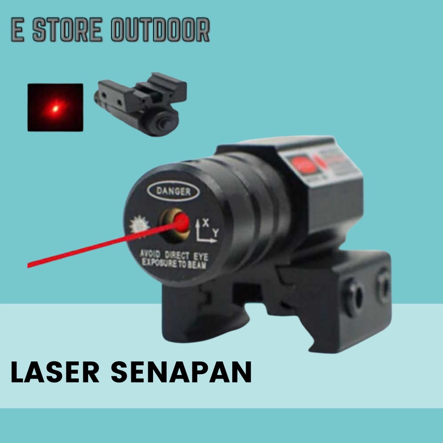 Jual Laser senapan cahaya merah Red Dot Laser Gun Picatinny Mount | Shopee Indonesia