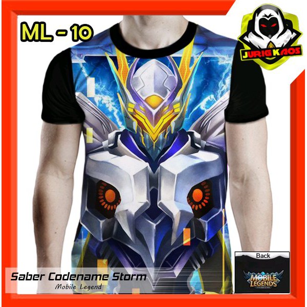 Jual Kaos Mobile legend Saber Codename Storm Baju Anak dan Dewasa Murah | Shopee Indonesia
