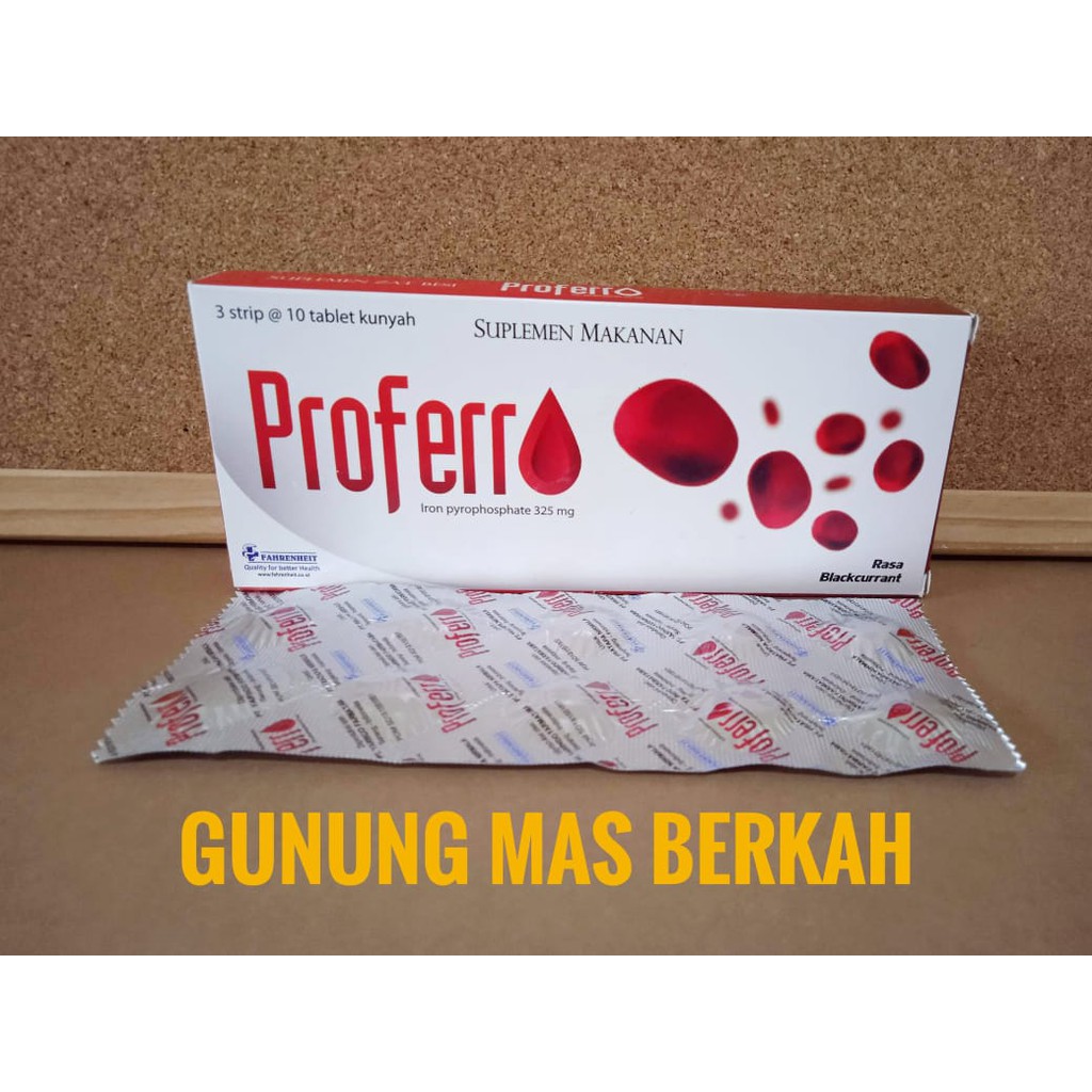 Jual PROFERRO proferro Proferro Tablet Kunyah - untuk kebutuhan zat ...