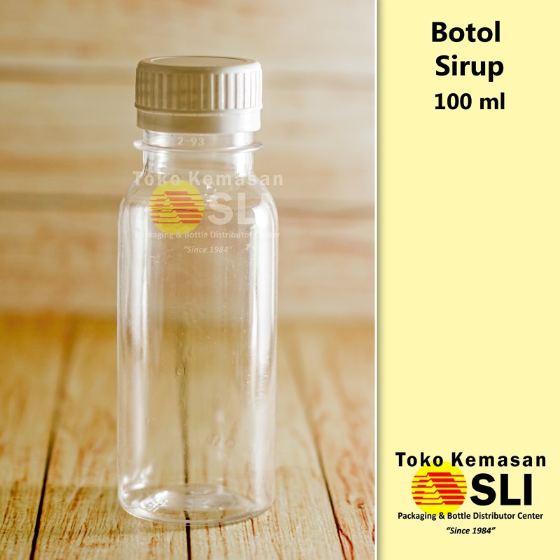 Botol Sirup 100 ml Bening | Kemasan Package Botol minuman | Shopee ...