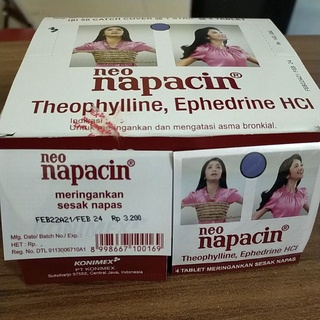 Jual NEO NAPACIN OBAT SESAK NAPAS STRIP | Shopee Indonesia