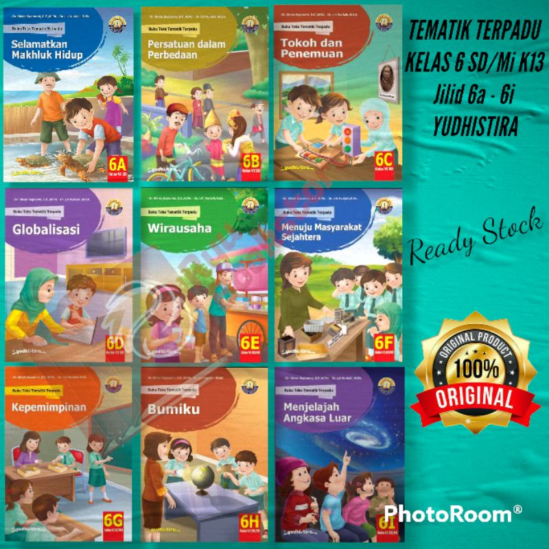 Jual Buku TEMATIK Terpadu Kelas 6 SD/Mi K13 Jilid 6a - 6i Yudhistira | Shopee Indonesia