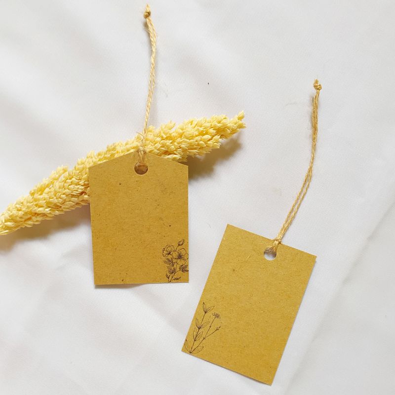 Jual Hang Tag Kosong bisa ditulis sendiri | Blank Hang Tag Rustic ...