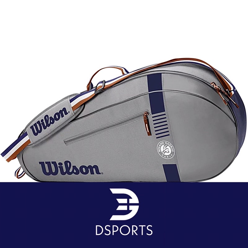 Jual Wilson Roland Garros Team 3 Pack RG Silver ( Tennis Bag Tas Tenis ...