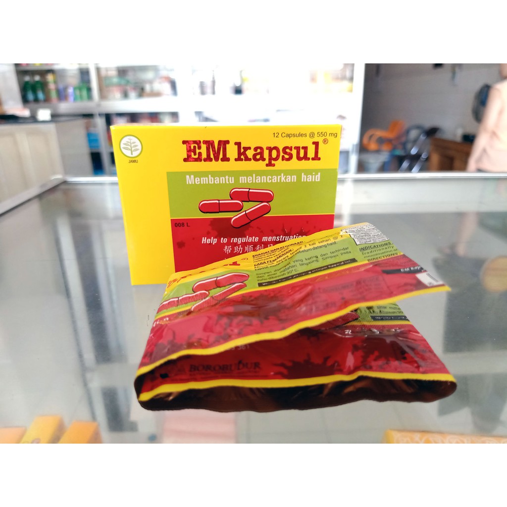 Jual Em Kapsul Isi 12 Kapsul - Herbal Jamu Pereda Nyeri Haid Terlambat ...