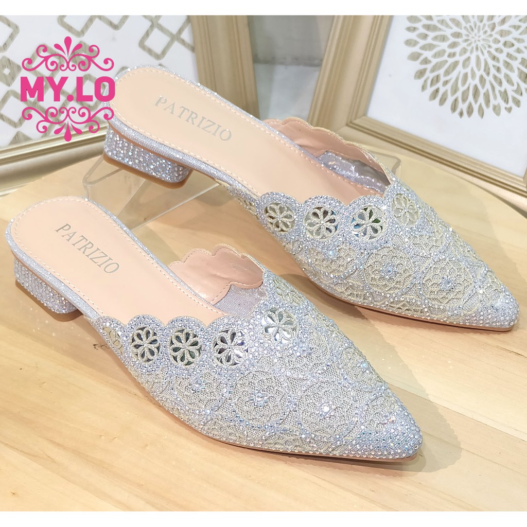 SANDAL PESTA HEEL WEDDING SELOP KEBAYA WANITA IMPORT | Shopee Indonesia