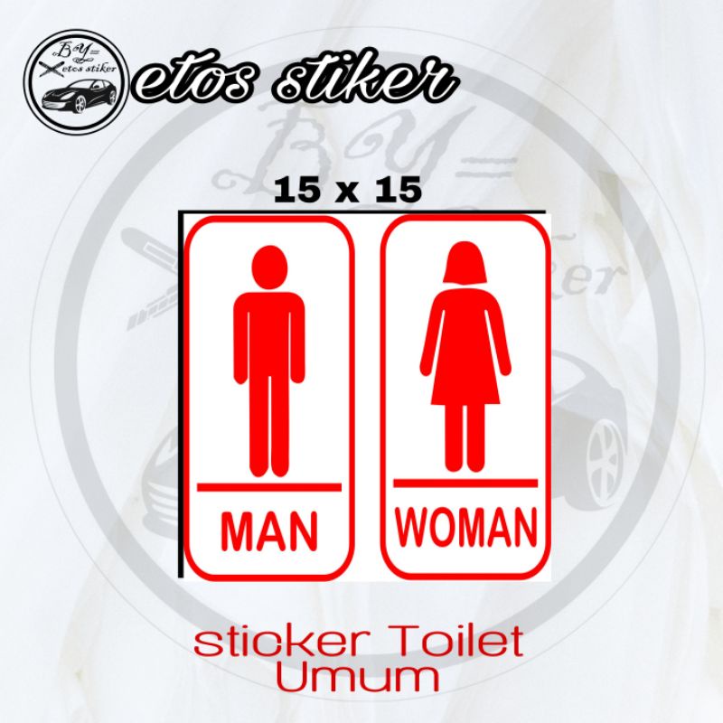 Jual Stiker TOILET MAN WOMEN Sticker Cutting | Shopee Indonesia