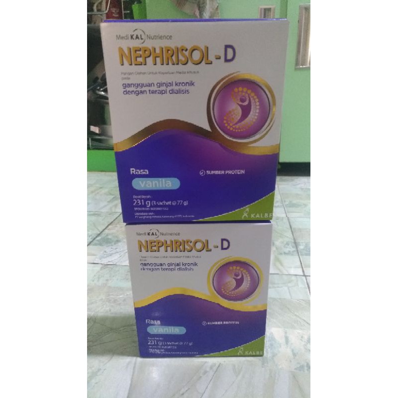 Jual Nephrisol D Rasa Vanilla box 231gr | Shopee Indonesia