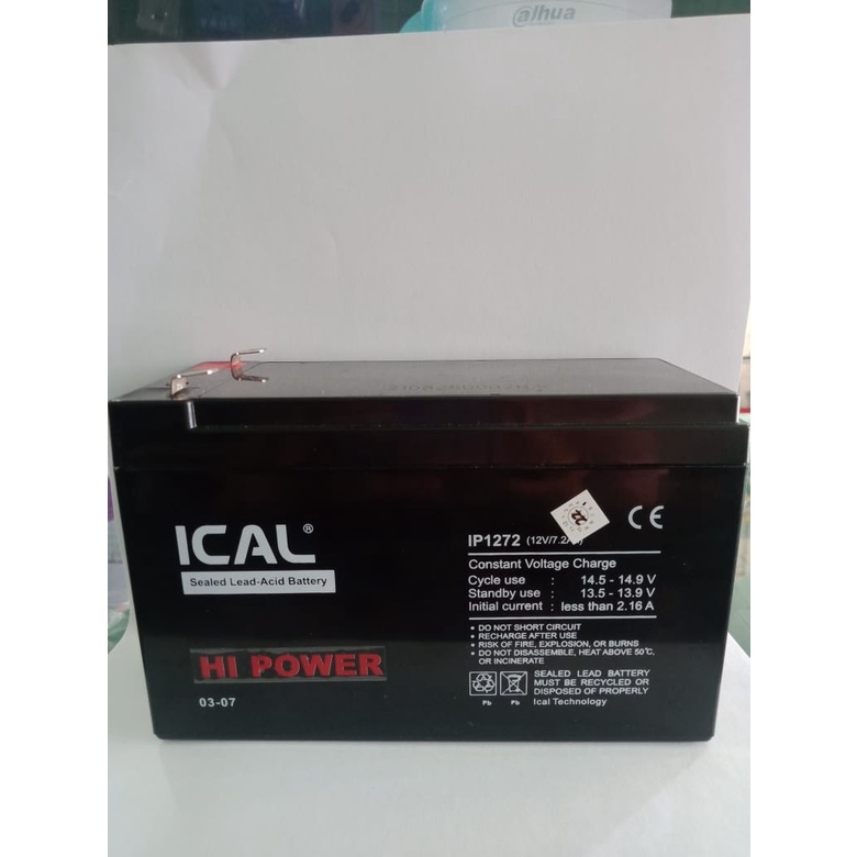 Jual BATTERY ICAl 12V 7.2 AH | Shopee Indonesia