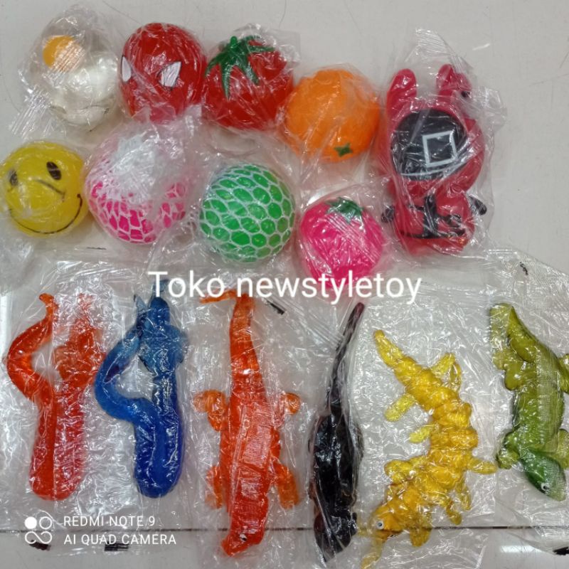 Jual Mainan Telur bening banting lempar pencet squishy telur anti ...